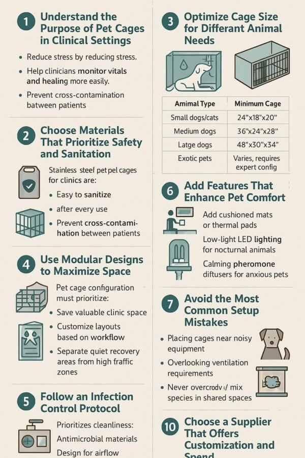 10 Smart Ways To Choose Pet Cages For Animal Hospitals